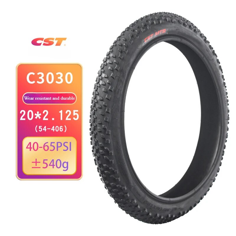 CST C3030 20x2.125 шина для велосипеда, черная