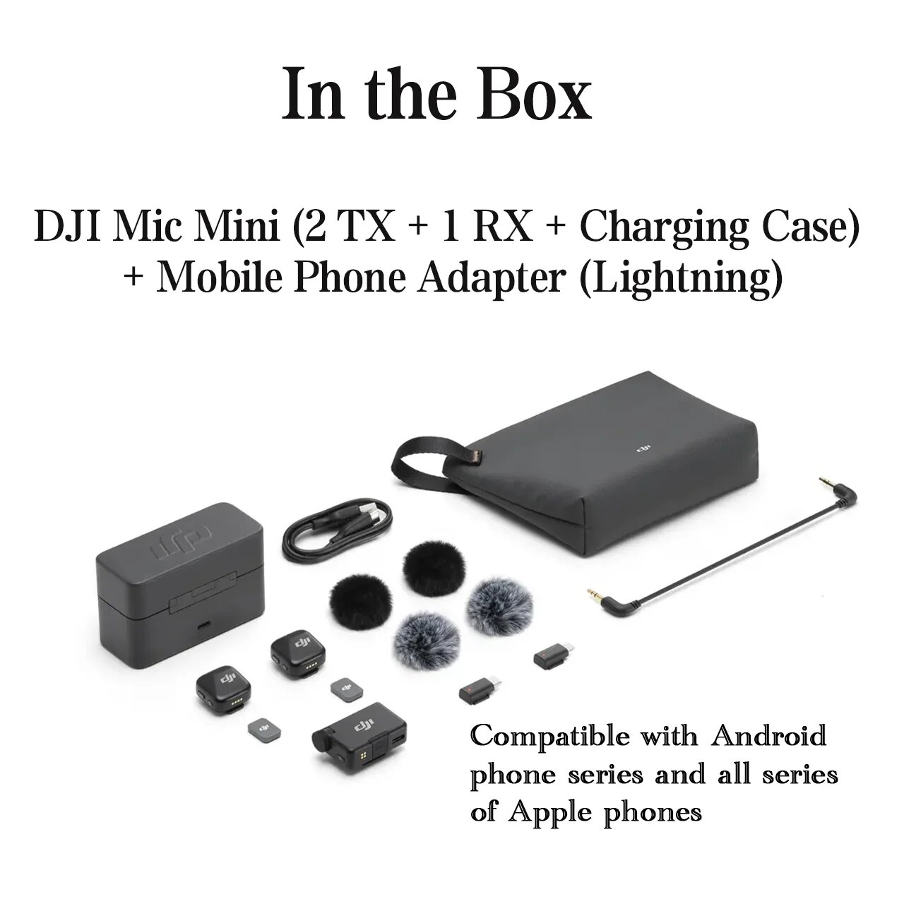 DJI Mic Mini 2TX 1RX Lightning