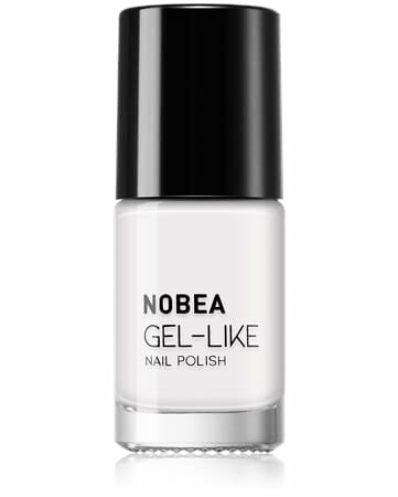 Лак для ногтей NOBEA Day-to-Day Gel-like Nail Polish, оттенок Snow white #N57, 6 мл