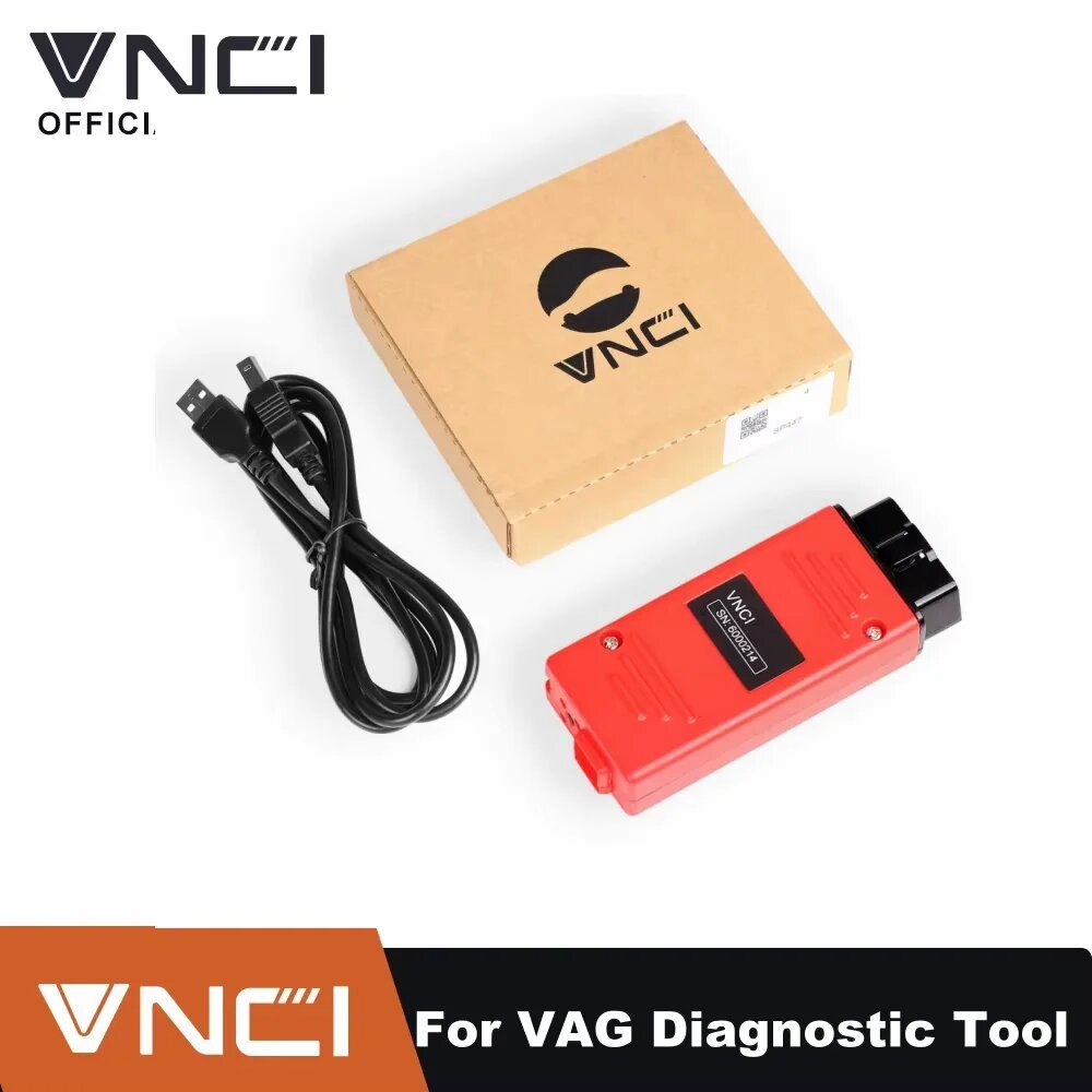 Диагностический адаптер VAG VNCI, для VW, AUDI, SKODA и др, без USB-диска — фото 1