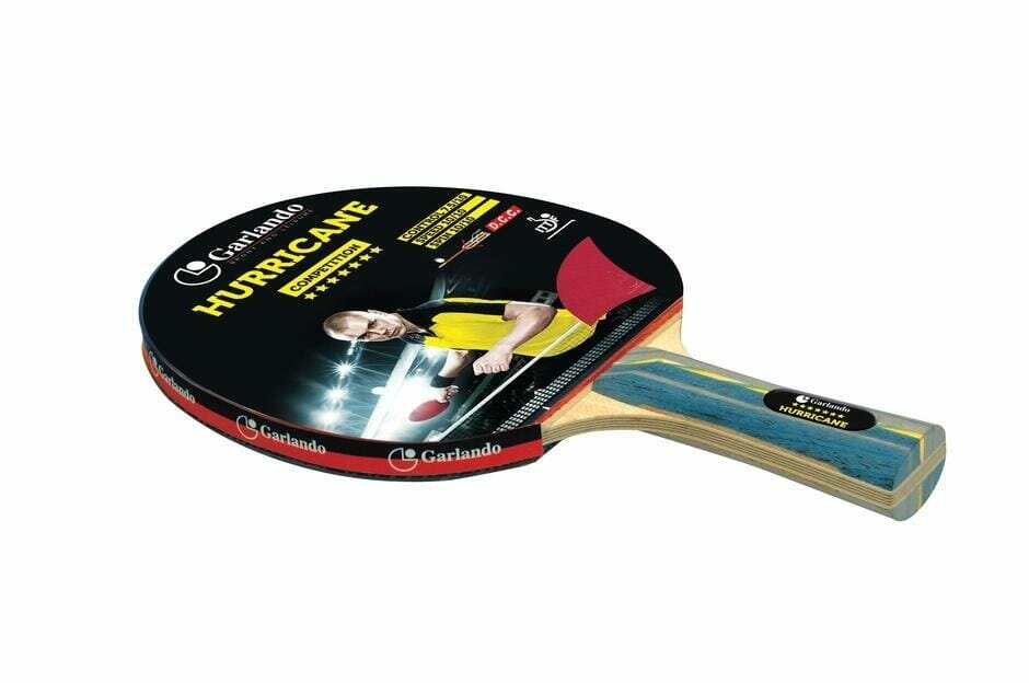 DECATHLON Ракетка для настольного тенниса Garlando Huragan, анатомическая, черный