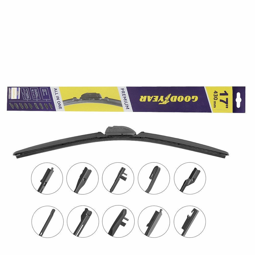 Щетка стеклоочистителя GOODYEAR PREMIUM GY000437 бескаркасная 430 мм