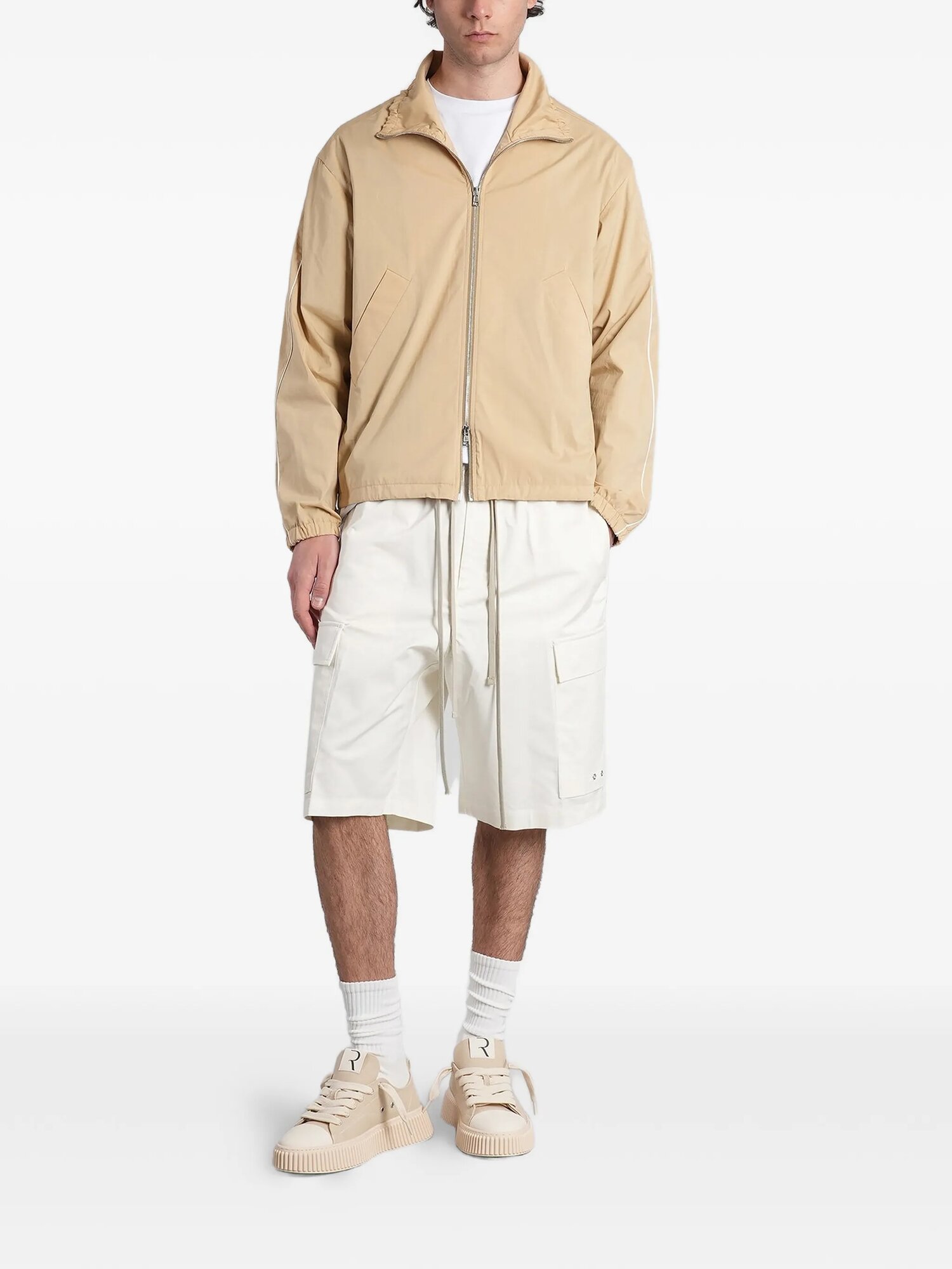Куртка STATE OF ORDER Piped-trim high-neck jacket, размер 50, разноцветный — фото 1