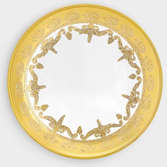 Тарелка Same Versailles для хлеба, 14,5 см, 4 шт, стекло, золотистая, SM-3089/620-4