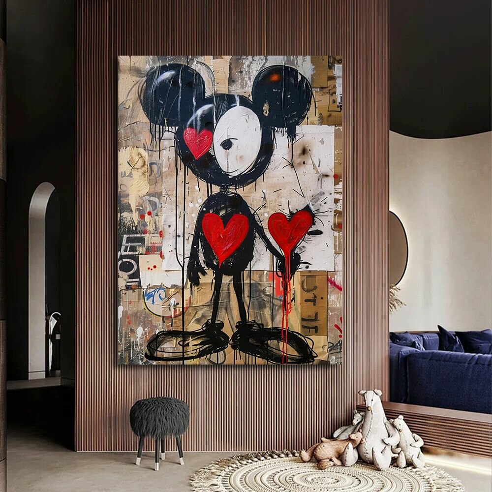 Бэнкси / Banksy - картина для интерьера / на стену, бэнкси постер , 50х70 см.