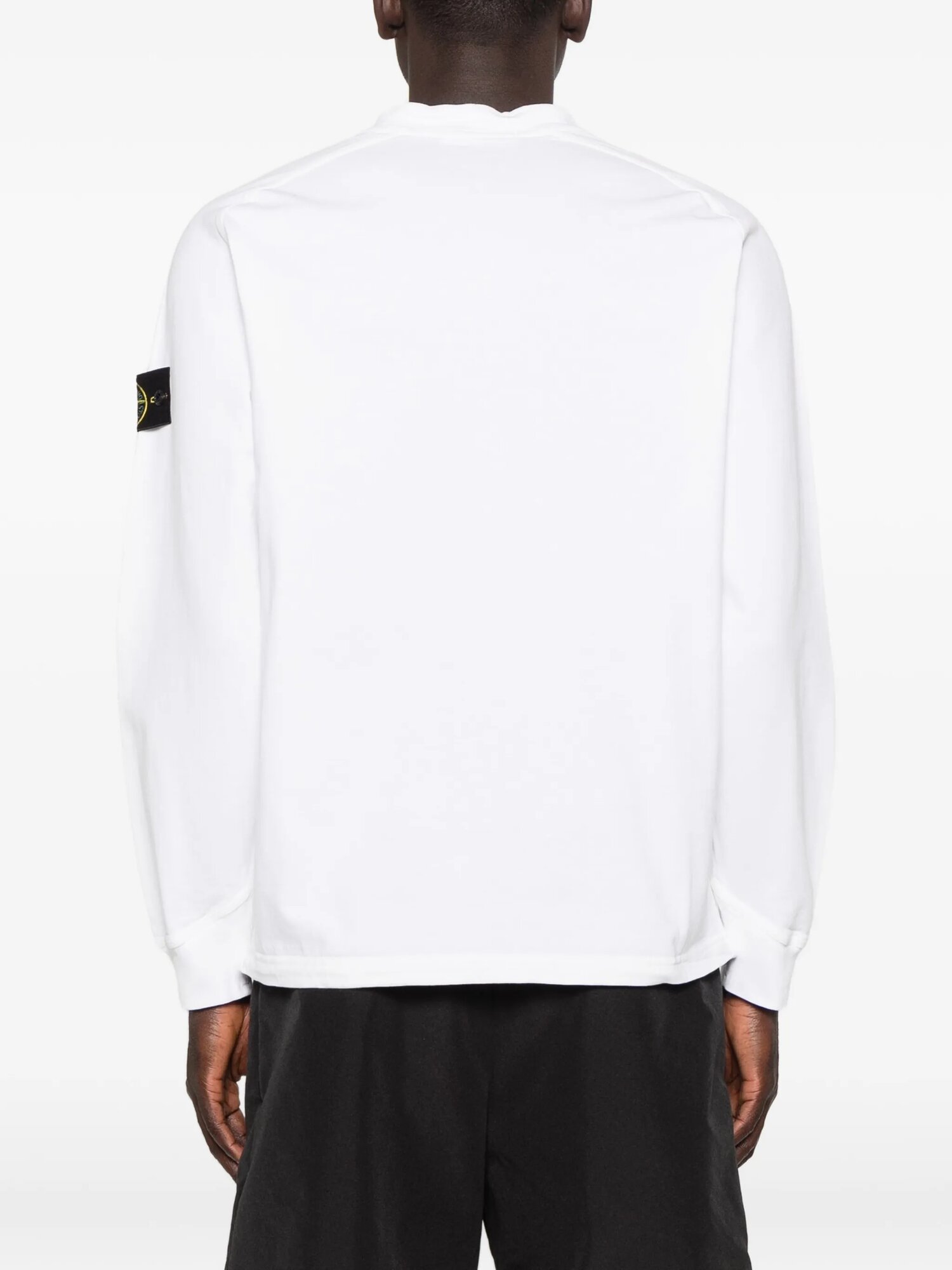 Свитер Stone Island Logo-patch sweater, размер XL, , бежевый/белый — фото 1