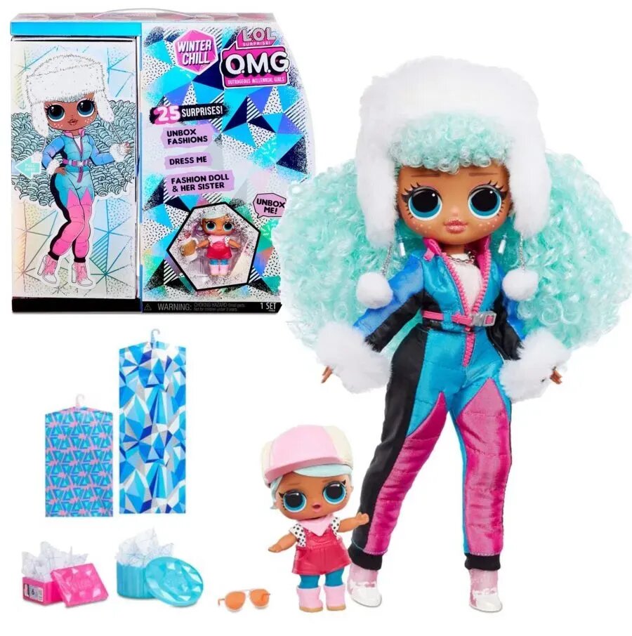 Кукла O.M.G Series ICY GURL шарнирная голова, вращающаяся, съёмная одежда
