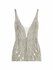 Платье Sequin-embellished sunburst-pattern dress