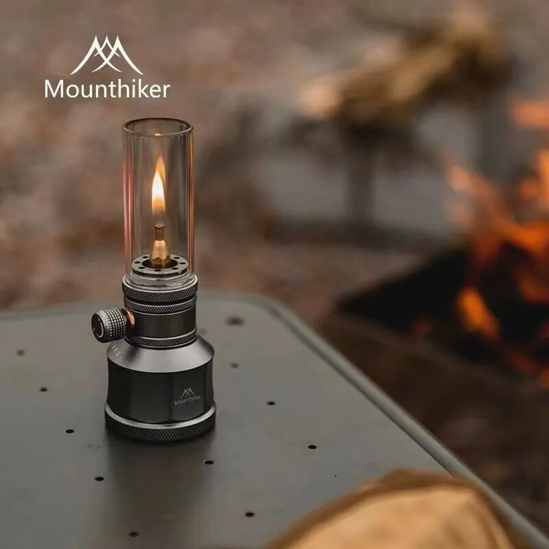 Кемпинговый фонарь Mount Hiker, газовый, серебристый, 250 г, 10 м, 5*4.5*14.5 см
