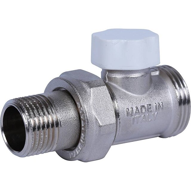 Клапан запорно-балансировочный STOUT прямой 1/2"х3/4" ЕК (НР), SVL-1196-000015