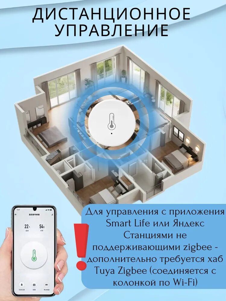 Датчик температуры и влажности Zigbee — фото 1