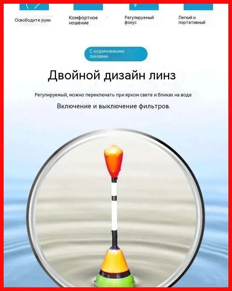 Влагозащищённые очки с ночным видением до 500 метров, с креплением на голову для охоты, рыбалки и туризма-ds