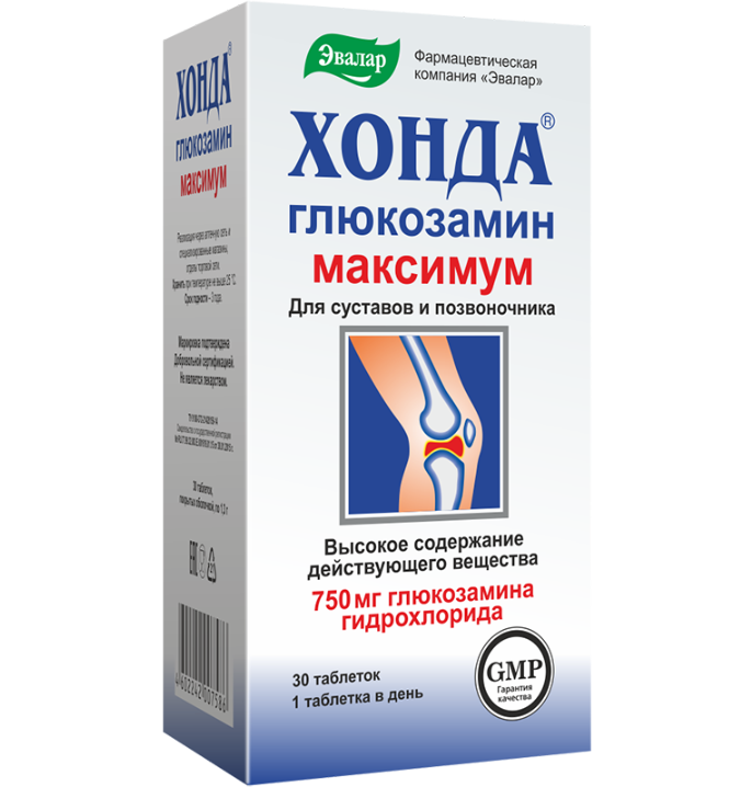 Хонда глюкозамин максимум №30 таблетки