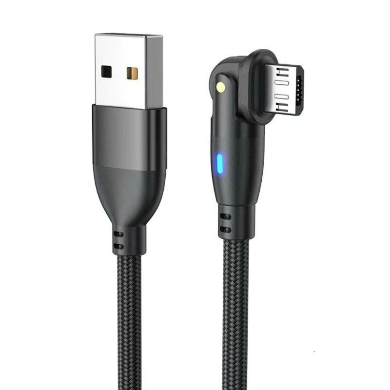 USB-A — USB-C кабель для передачи данных, Черный - Микро- 1 м