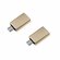 Адаптер USB-C — USB 3.0, 2 шт, Glod - Micro interface