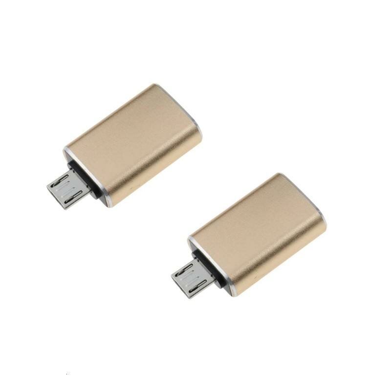 Адаптер USB-C — USB 3.0, 2 шт, Glod - Micro interface