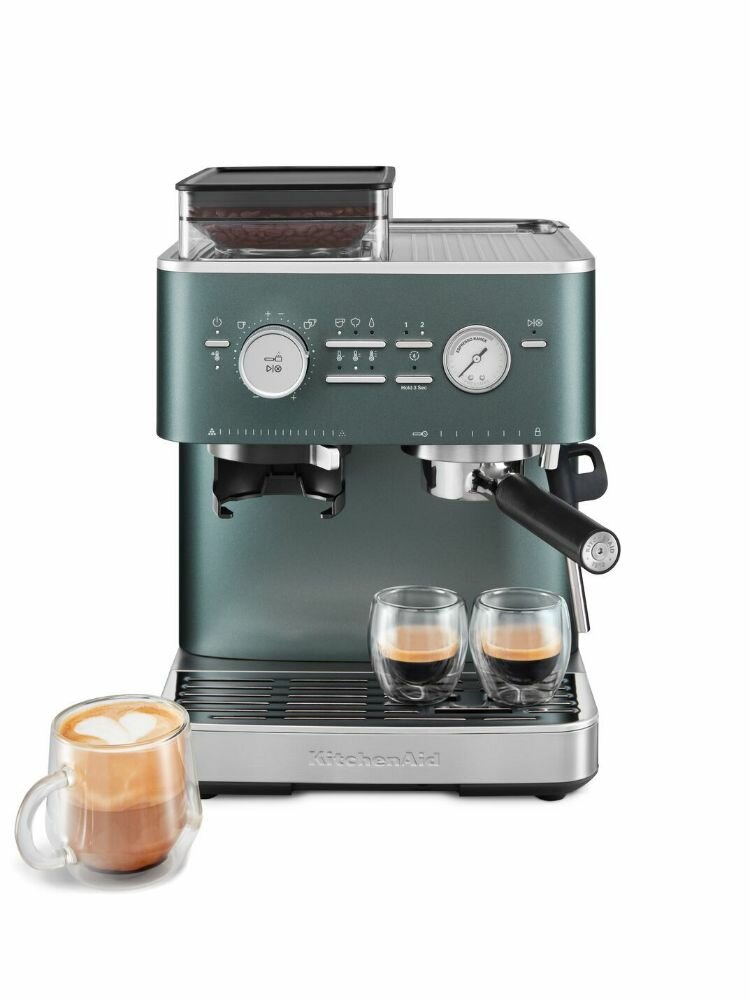 Кофемашина полуавтоматическая KitchenAid 5KES6551EJP, темно-зеленый
