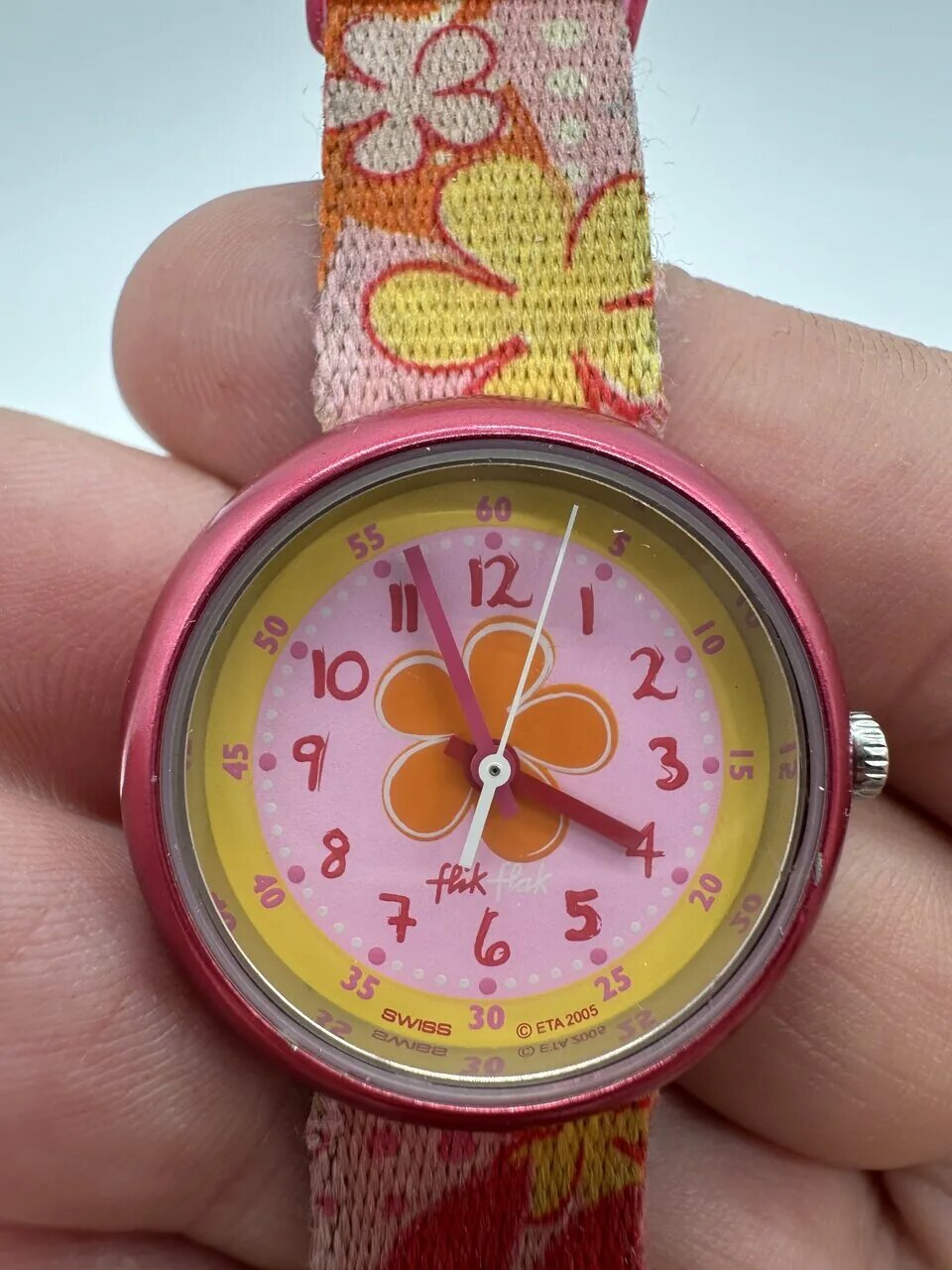 Наручные Детские часы Swatch кварц серия Flik Flak (швейцария) Отличные винтажные
