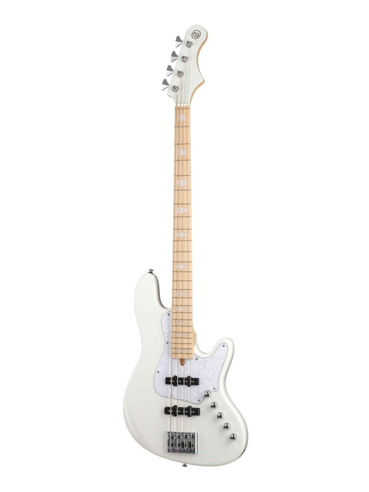 NJS4-WHT Elrick NJS Series Бас-гитара, белая, с чехлом, Cort