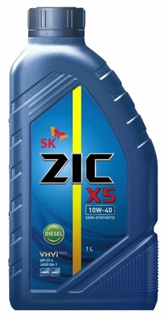 Масло моторное ZIC X5 DIESEL 10W40 п/с (1л)