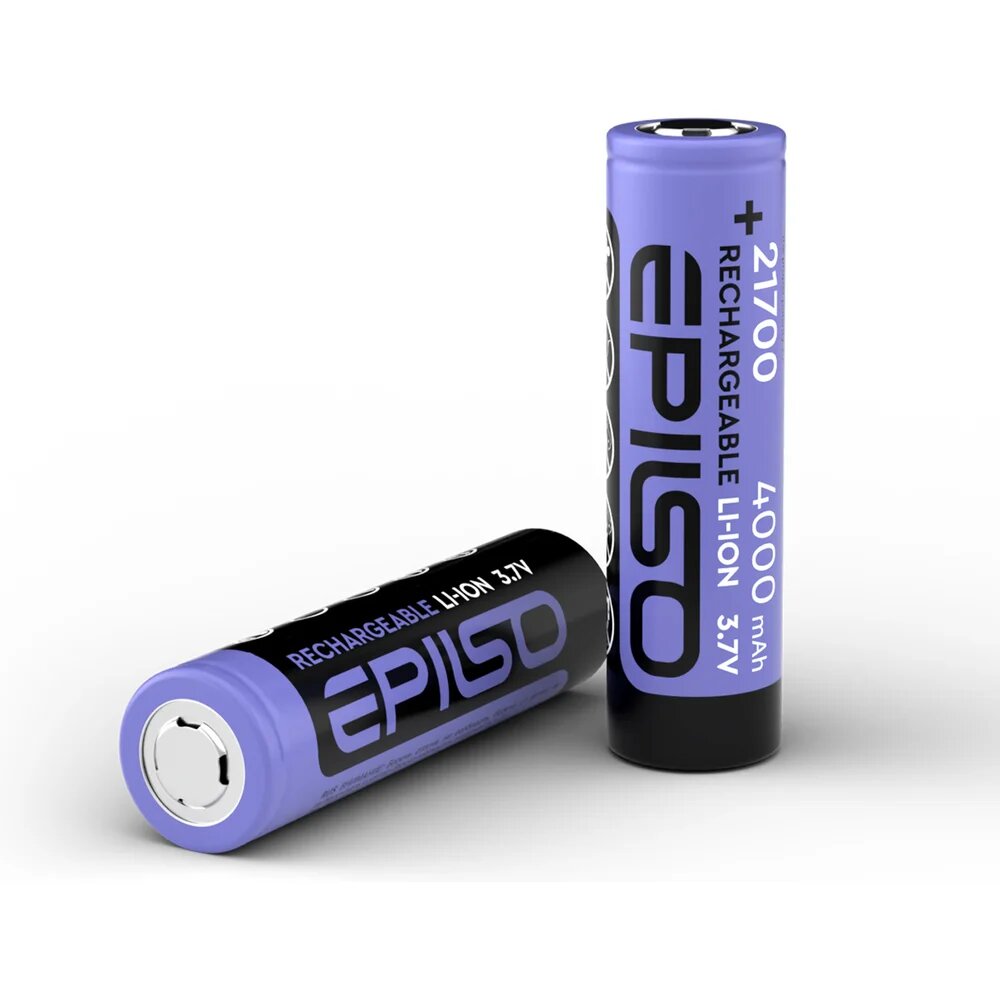 Аккумулятор Epilso 21700 4000mAh 3.7V без защиты EPB-21700-4.0-NP литий-ионный без разъема, высокий ток разряда