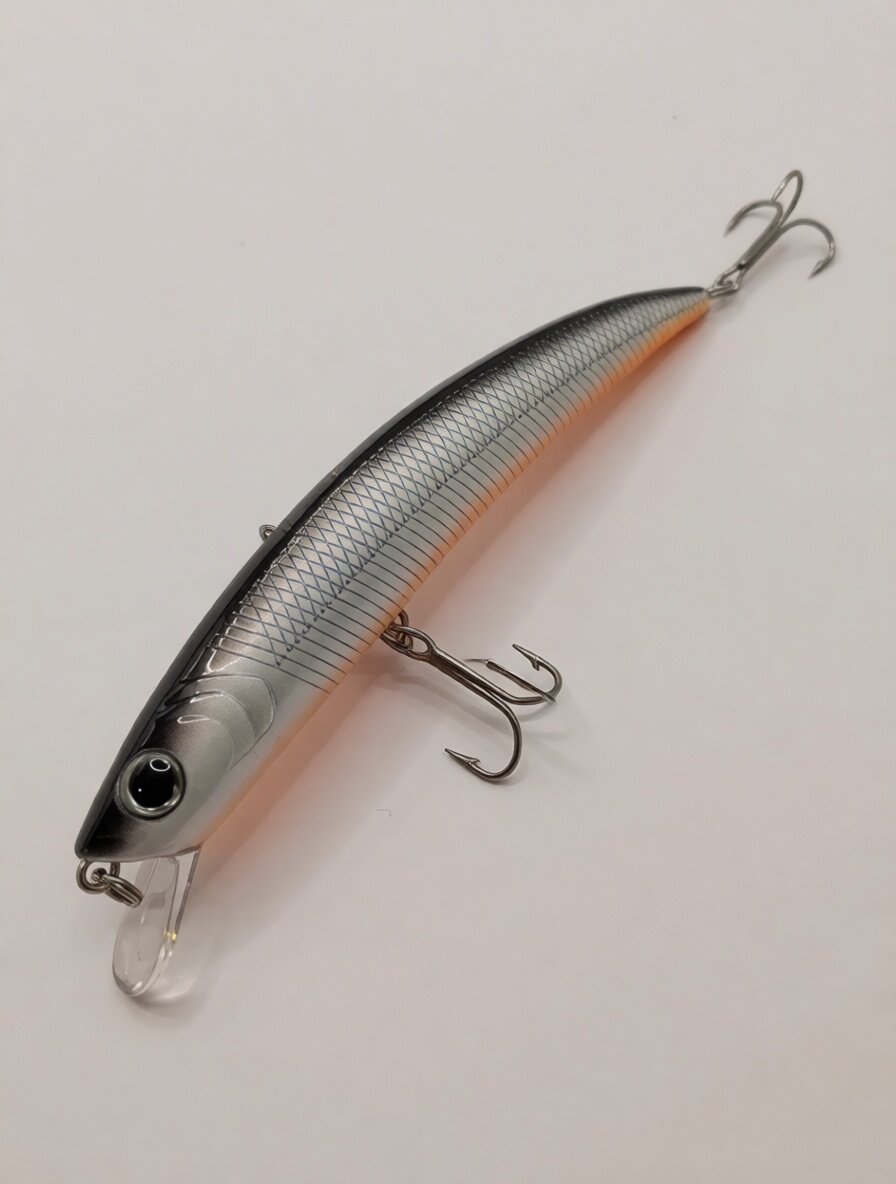 Воблер Smith Jib110 Tricky Skating Minnow: плавающий минноу на хищника, 110мм, 12г