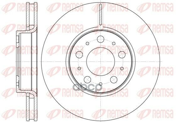 6619.10 диск тормозной передний! 15' wheelVolvo C70-V70 2.0-2.5TDi 98> Remsa арт. 661910
