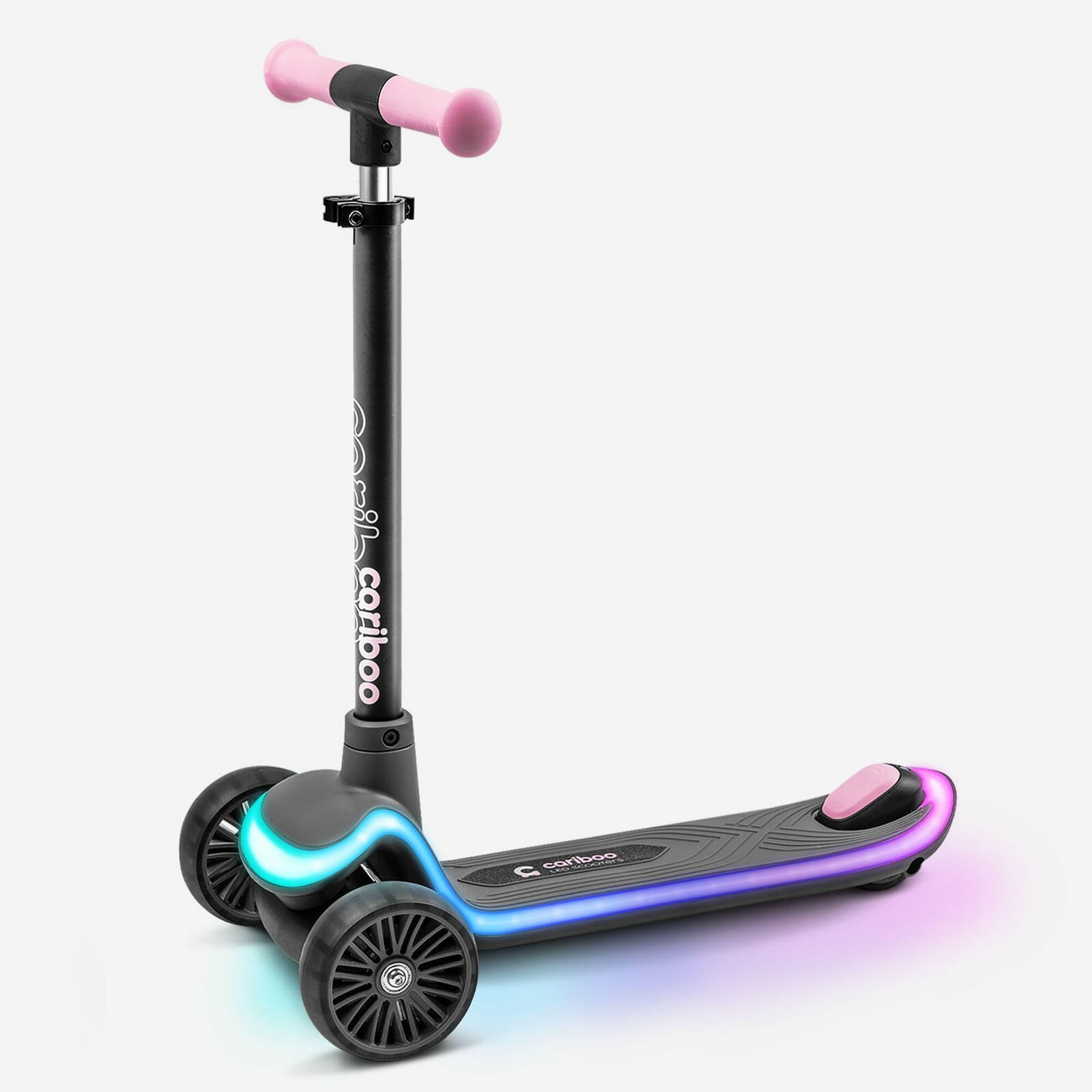 DECATHLON самокат Cariboo Ledstar, розовый