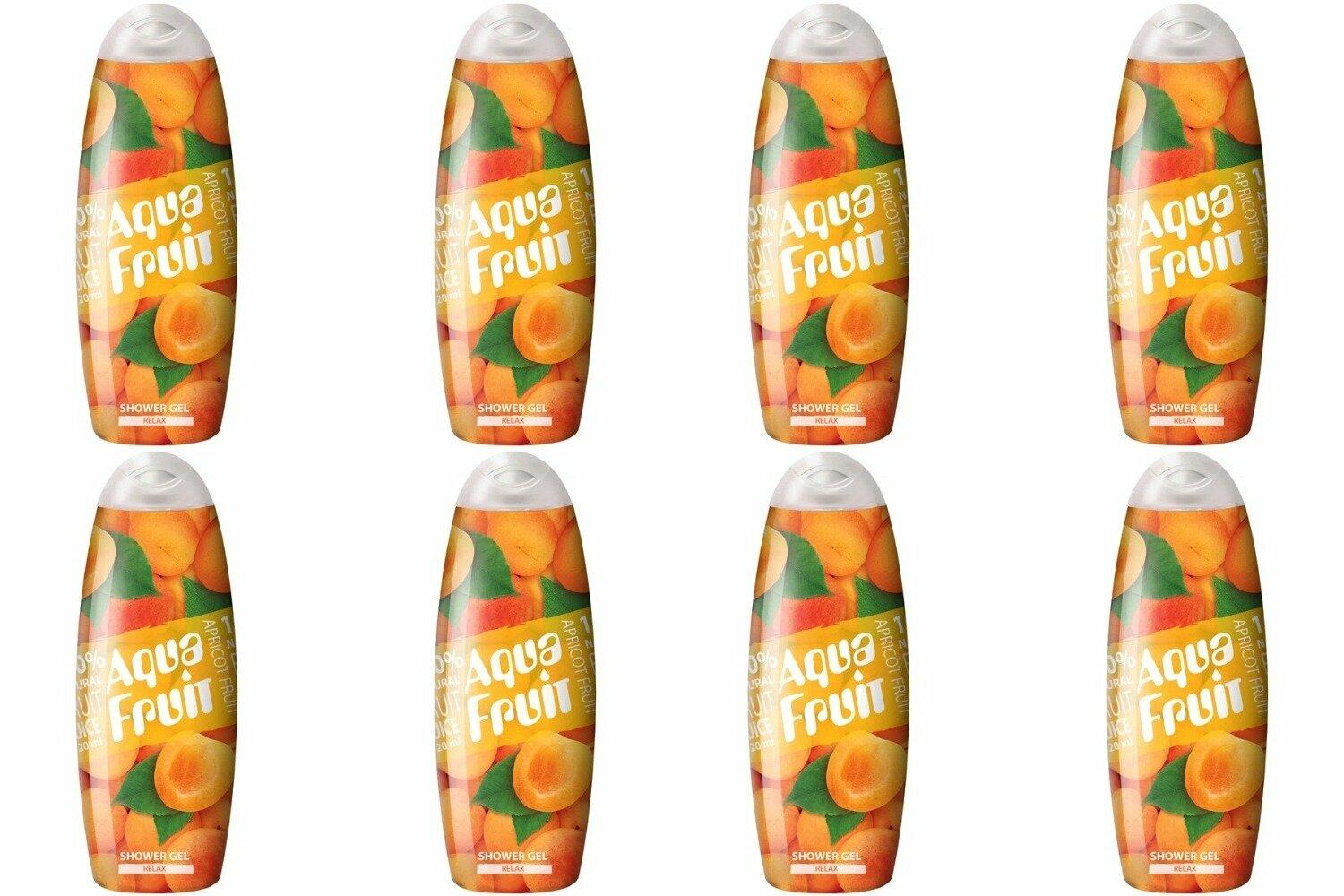 Гель для душа AQUAFRUIT Relax, 420 мл, 8 шт