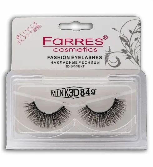 Farres cosmetics Ресницы накладные 3D M006-849