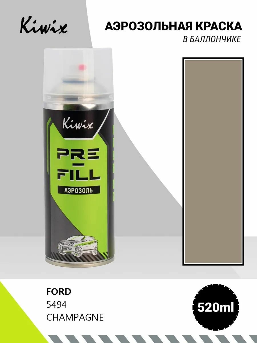 Аэрозольная краска FORD 5494 CHAMPAGNE 520мл