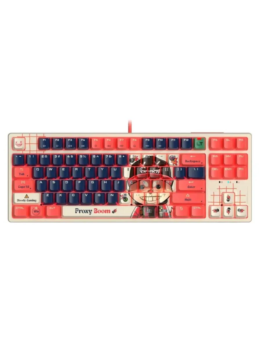 Игровая клавиатура A4Tech Bloody AT87 Proxy Boom, оптические переключатели, RGB-подсветка