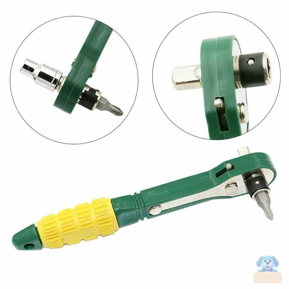 Ключ-трещотка Quick Ratchet, торцевой ключ 6,35, пневматическая отвертка с головкой 1/4 дюйма