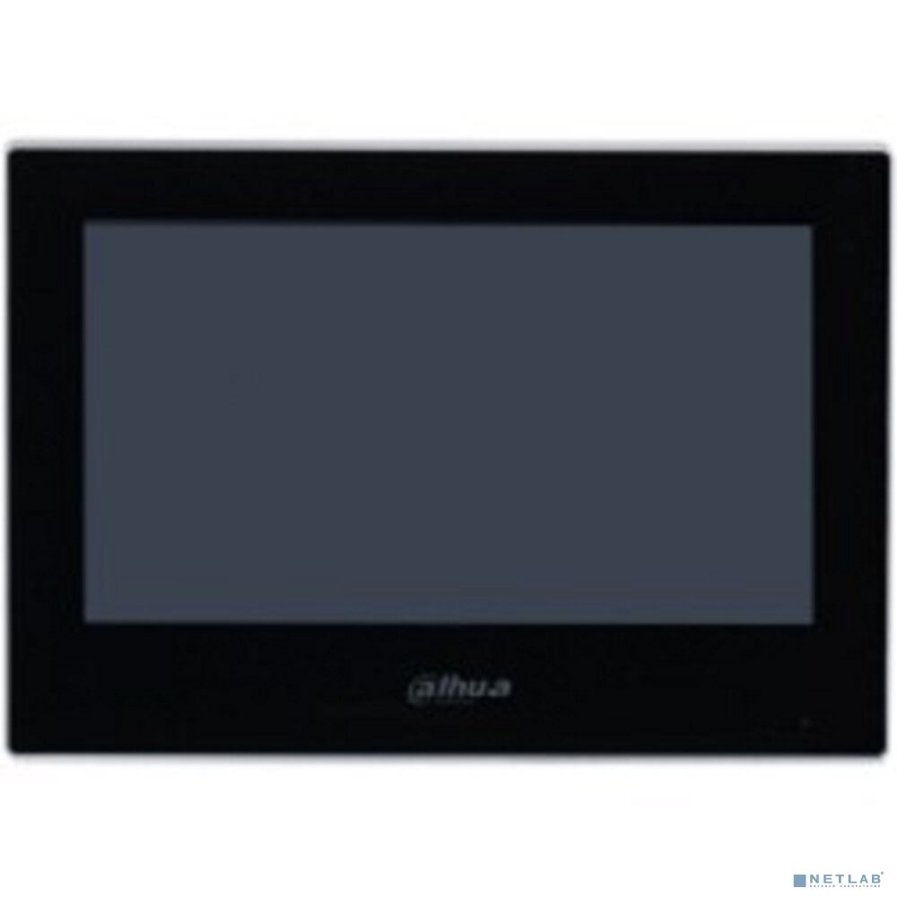 DAHUA DHI-VTH2621G-WP Видеодомофон IP 7 дюймовый с WiFi 2.4ГГц, черный, ёмкостной сенсорный экран, питание DC 12В/PoE
