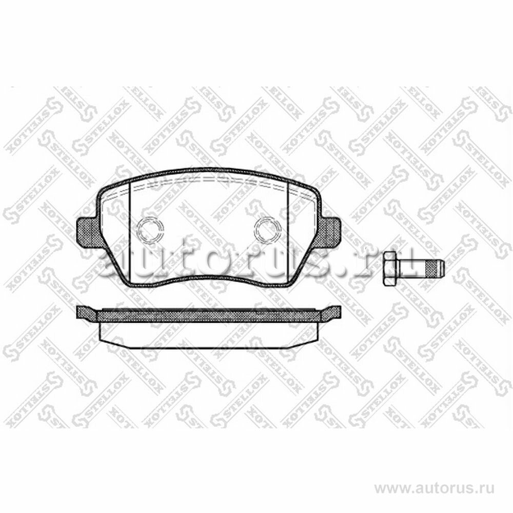 Колодки дисковые передние Nissan Micra 1.2i-1.5CDi &16V 03- STELLOX 998 000-SX