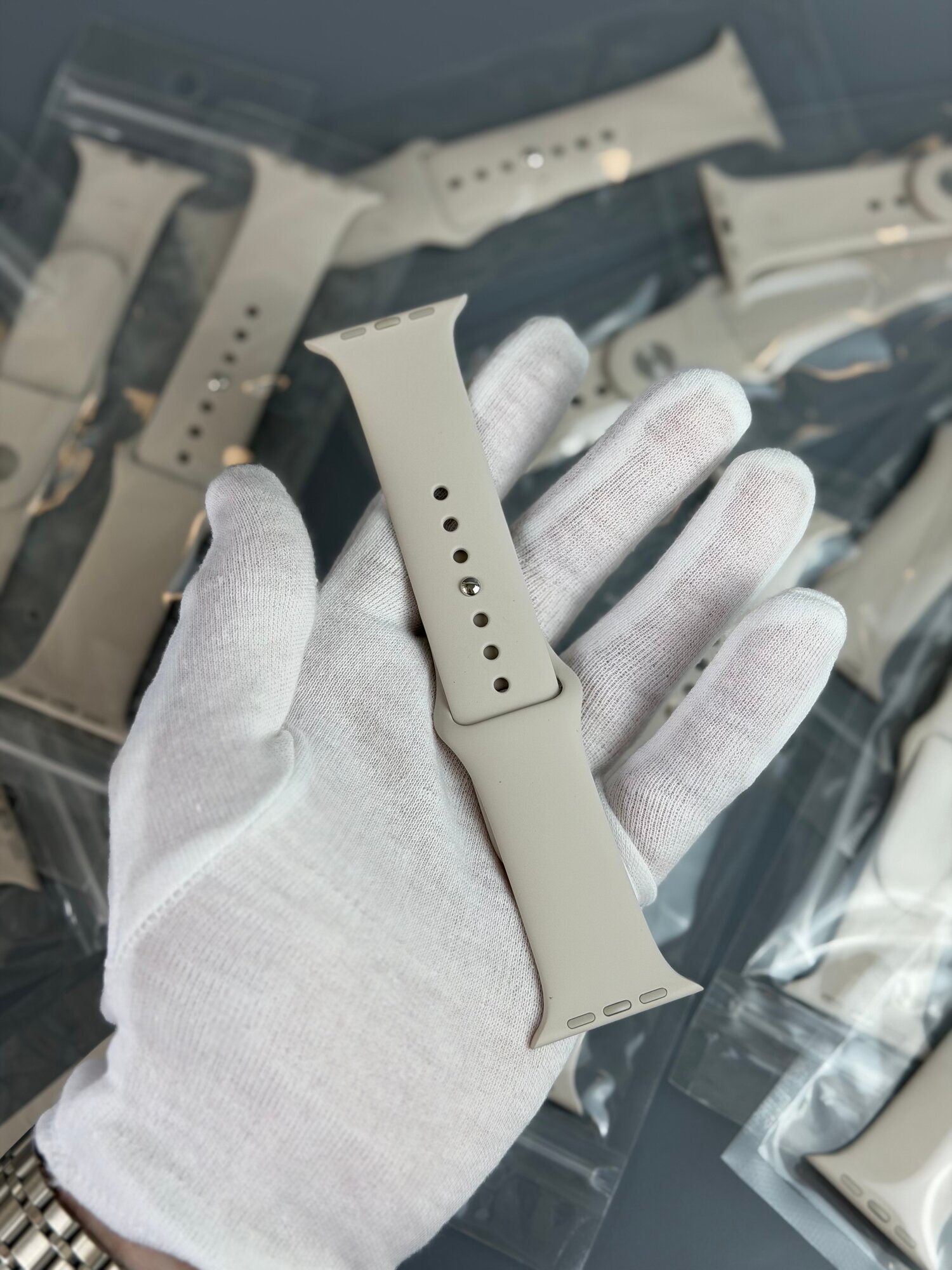Ремешок для Apple Watch MXM63AM/A Без коробки Starlight Sport Band S/M 44/45/46/49mm (Original)