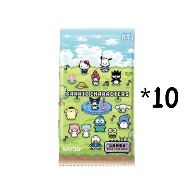 MINISO Классический набор коллекционных карточек KAYOU Sanrio Family Card: милые и очаровательные карточки, а также карточки Hello Kitty Kuromi Forest Music Anime в закрытой коробке,