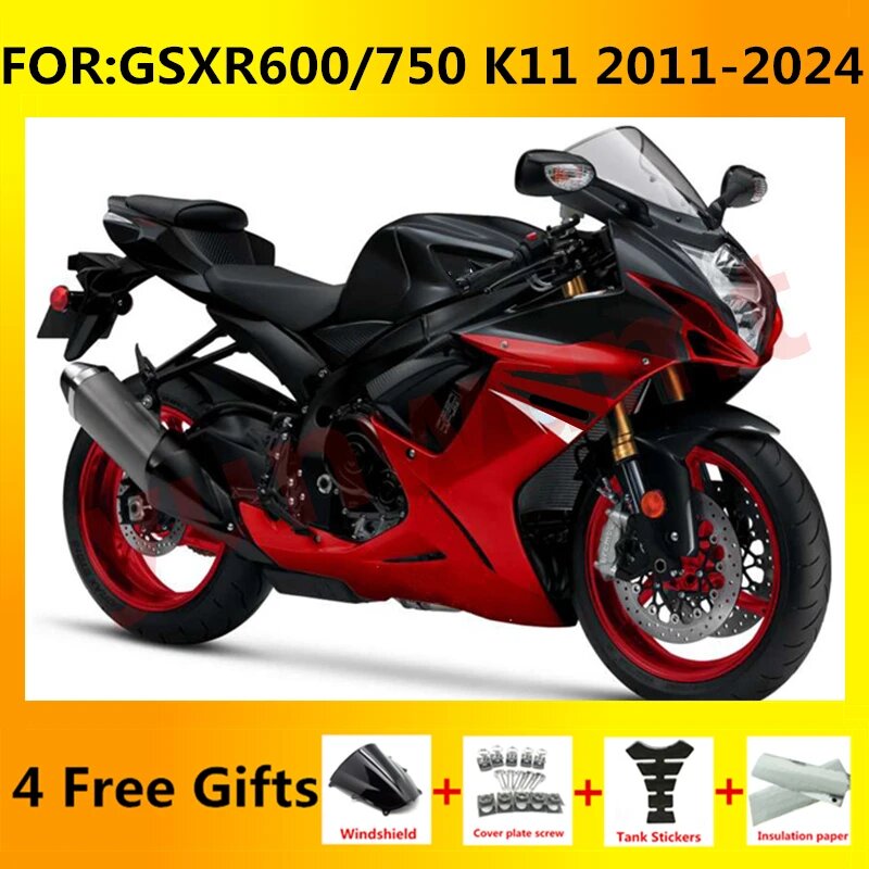 Обтекатель для Suzuki GSXR600/750 K11 2011-2024, красный, Color: 4