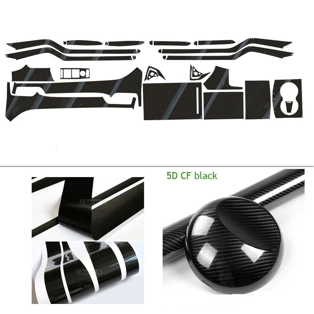 5D CF BLACK карбоновые наклейки для Tesla Model S