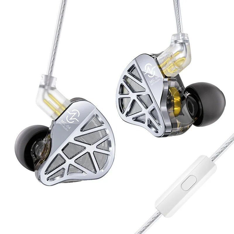 Проводные наушники CCZ MC04 Silver с микрофоном