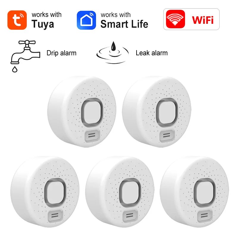 SECUGARD Датчик Утечки Воды Wi-Fi, Option D