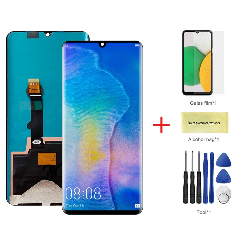 Экран Huawei P30 Pro Синий, Black No Frame