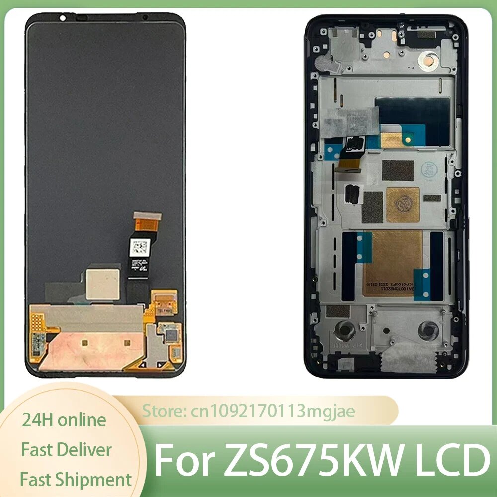 Оригинальный смартфон Amoled для Asus для Insiders Snapdragon, ЖК-дисплей ZS675KW, рамка дисплея, дигитайзер сенсорного экрана