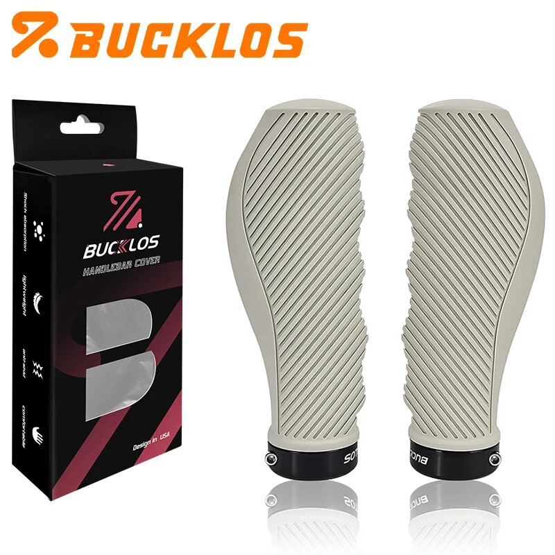 BUCKLOS Ручки на руль велосипеда, Upgraded-White