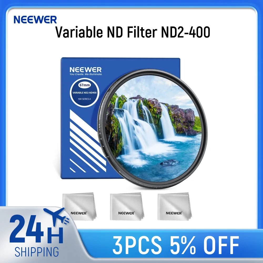 ND-фильтр переменный NEEWER 77mm ND2-400