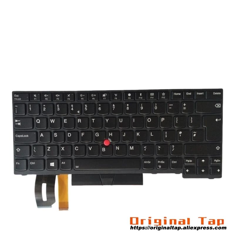 Английская клавиатура с подсветкой в Великобритании для Lenovo Thinkpad E480 E485 E490 T480S T490 T495 P43S L480 L490 L380 L390 Yoga 01YP308 01YP388 01Y