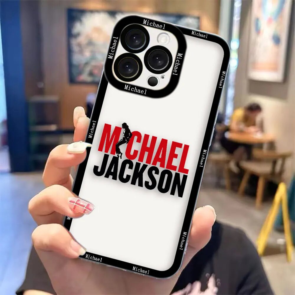 Чехол для iPhone Michael Jackson, прозрачный, NCCLR07