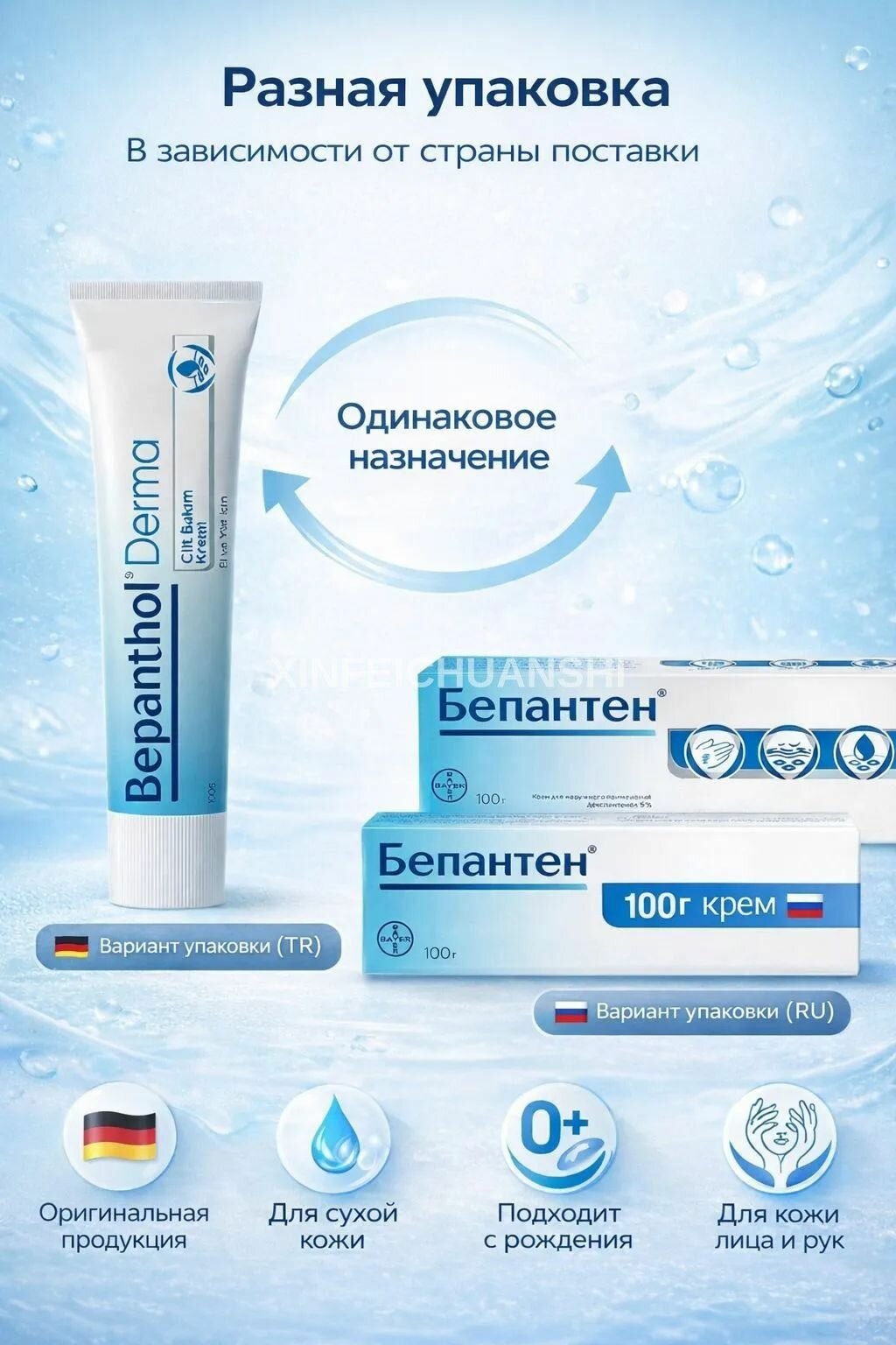 Бепантен крем для сухой кожи, 30 г, Байер