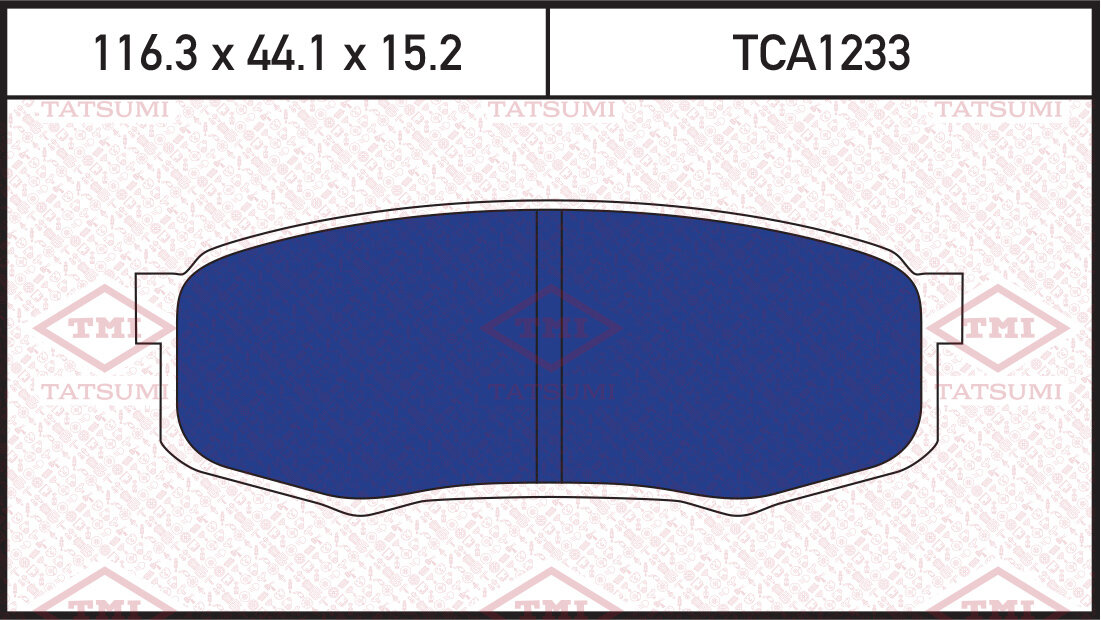 TCA1233 Колодки тормозные TOYOTA LAND CRUISER 92- задн.