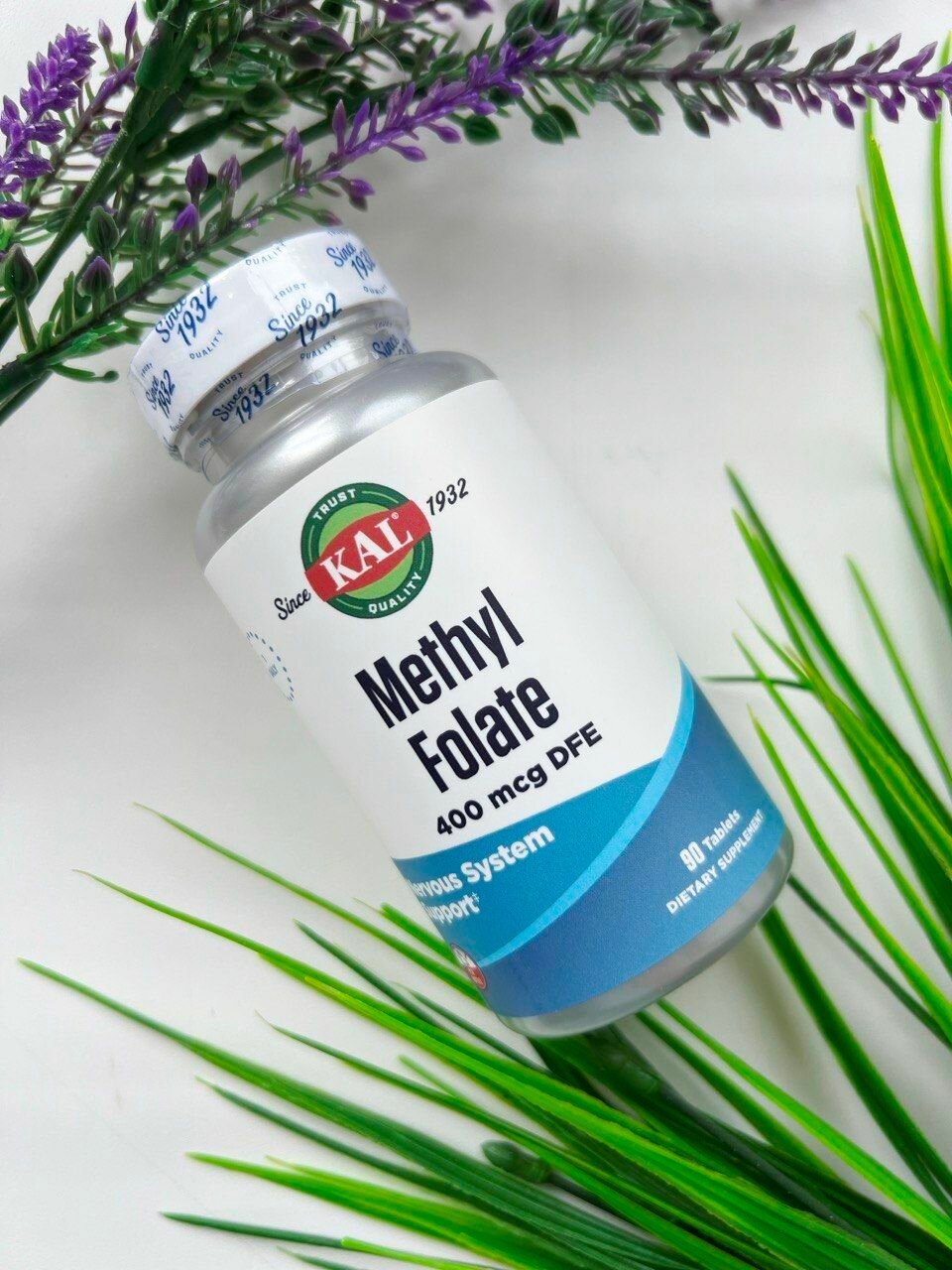 Метилфолат, KAL, Methyl Folate, 400 мкг, 90 таблеток